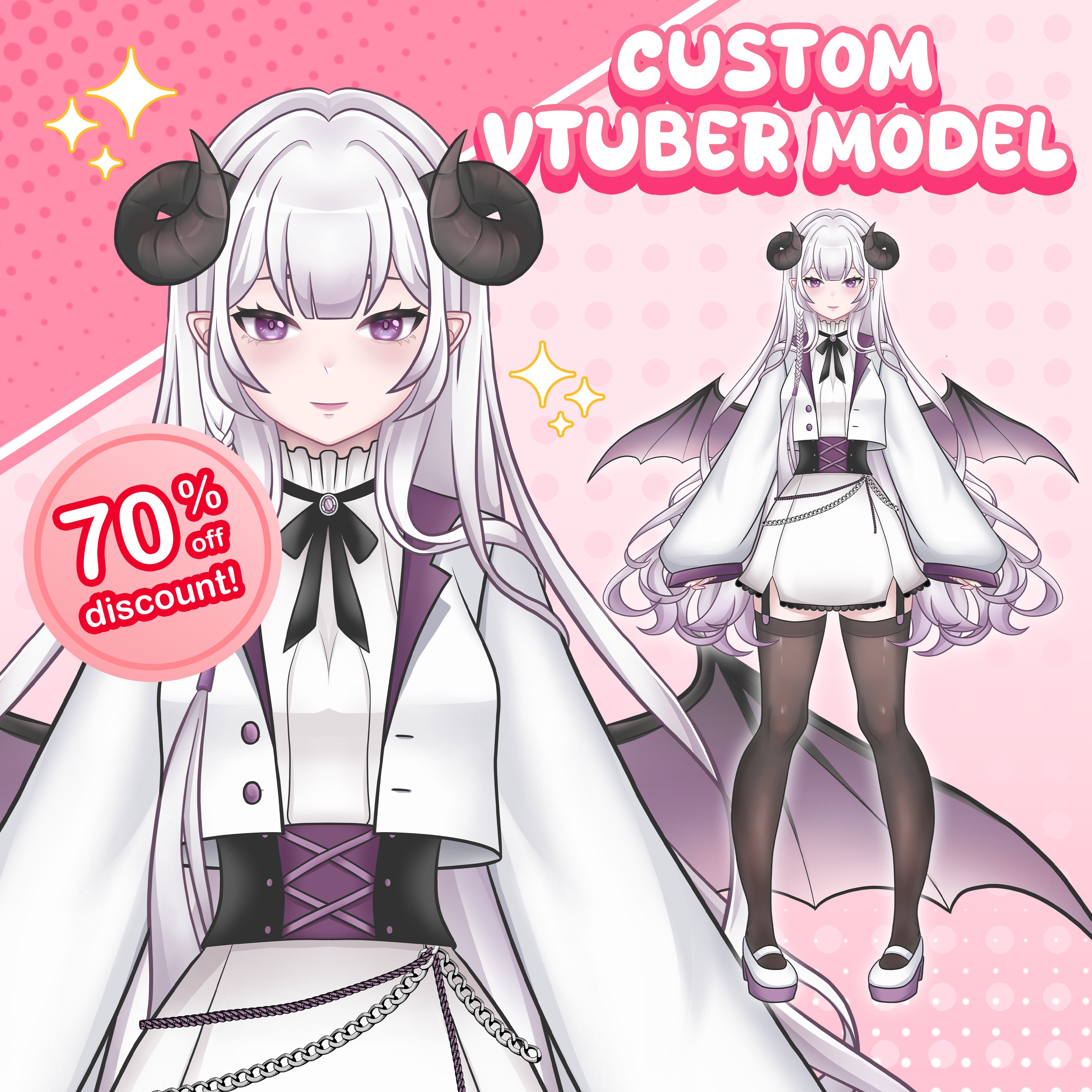 Live2d Vtuber Model Commission Vtuber Commission Vtuber Ready to Rig ...