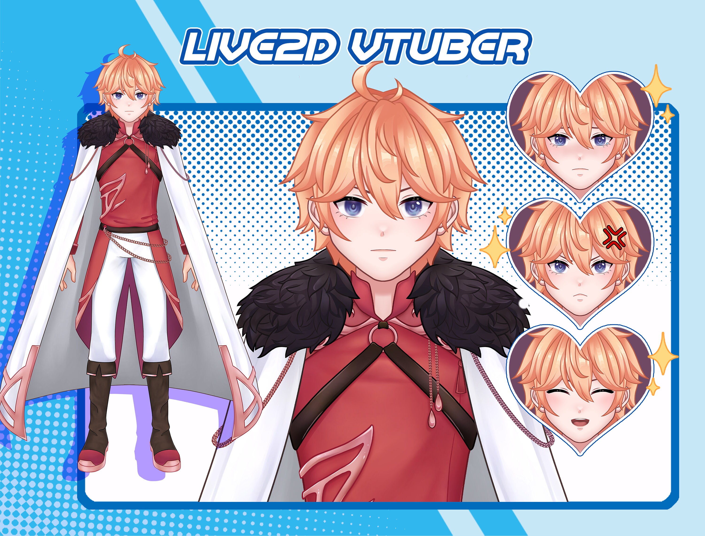 Live2d Vtuber Model Commission Vtuber Commission Vtuber Ready to Rig Vtuber Design Vtuber Custom ...