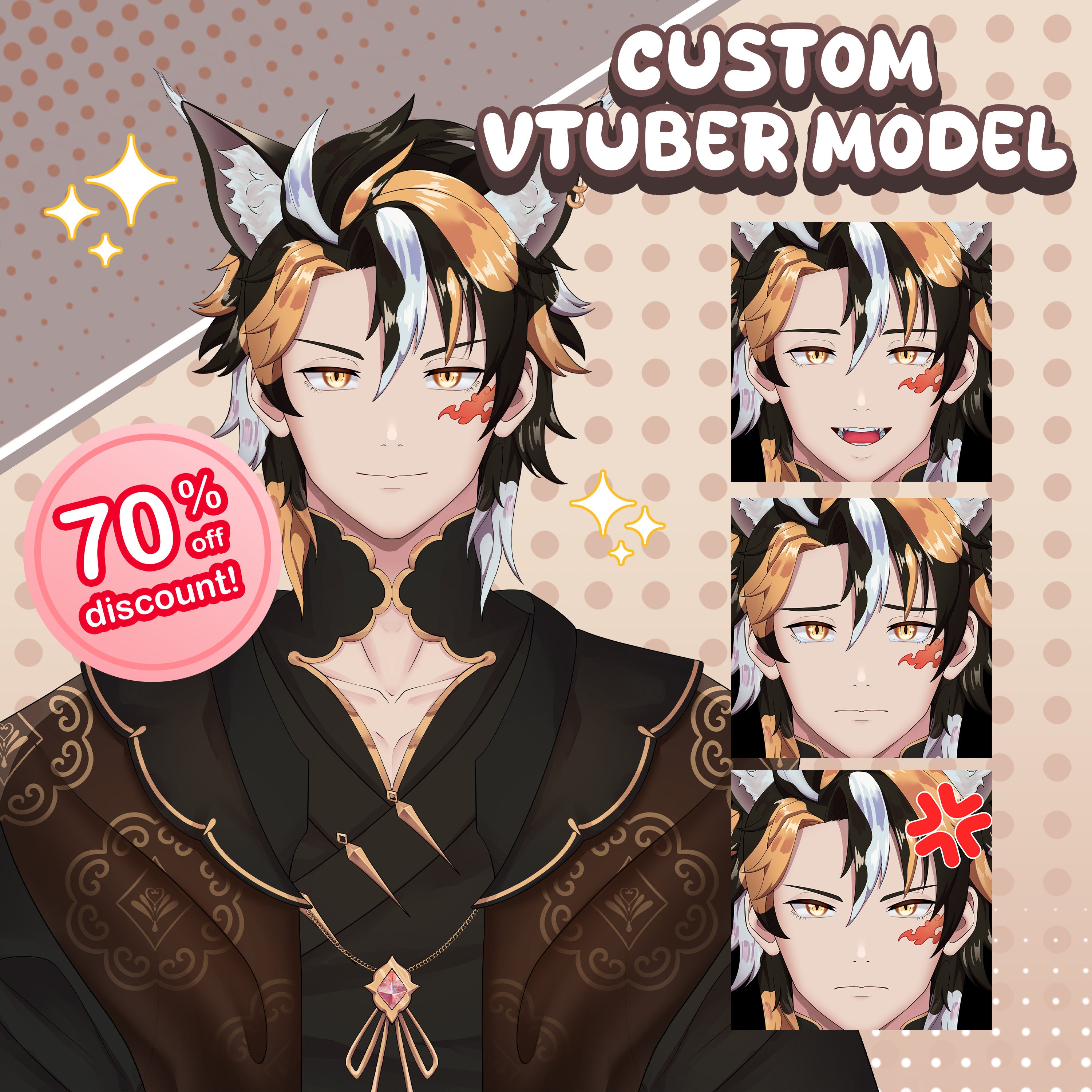 Live2d Vtuber Model Commission Vtuber Commission Vtuber Ready to Rig ...