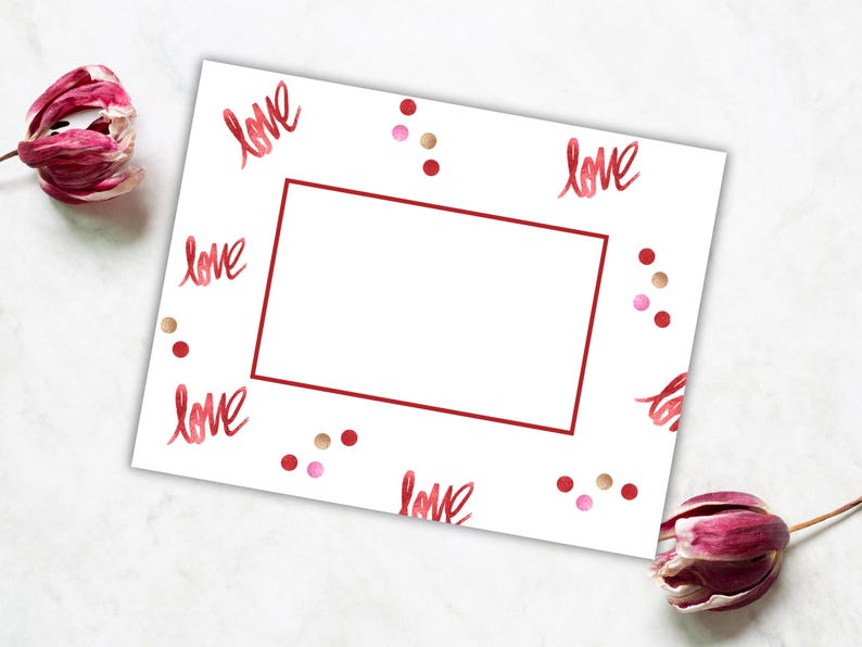 Printable Envelope Template, Cute Valentine Envelope, DIY Love Letter ...