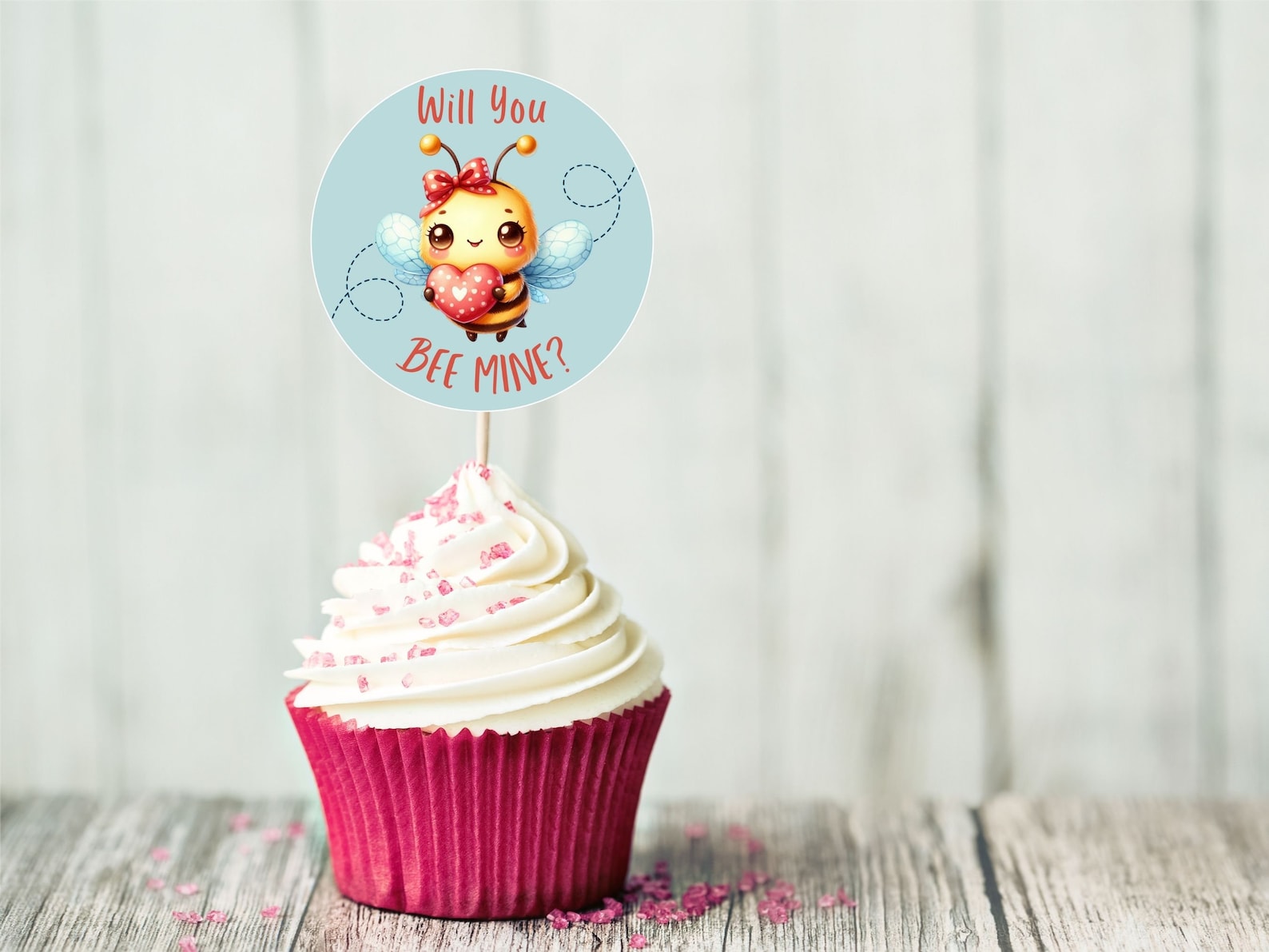 Printable Toppers, Bee Mine Toppers, Valentines Party, Happy Valentines Day, Valentines Day ...