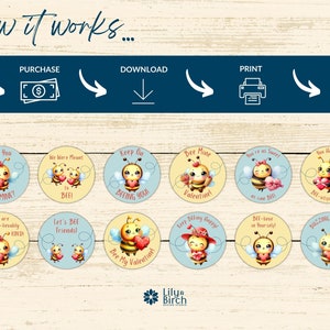 Printable Toppers, Bee Mine Toppers, Valentines Party, Happy Valentines Day, Valentines Day ...