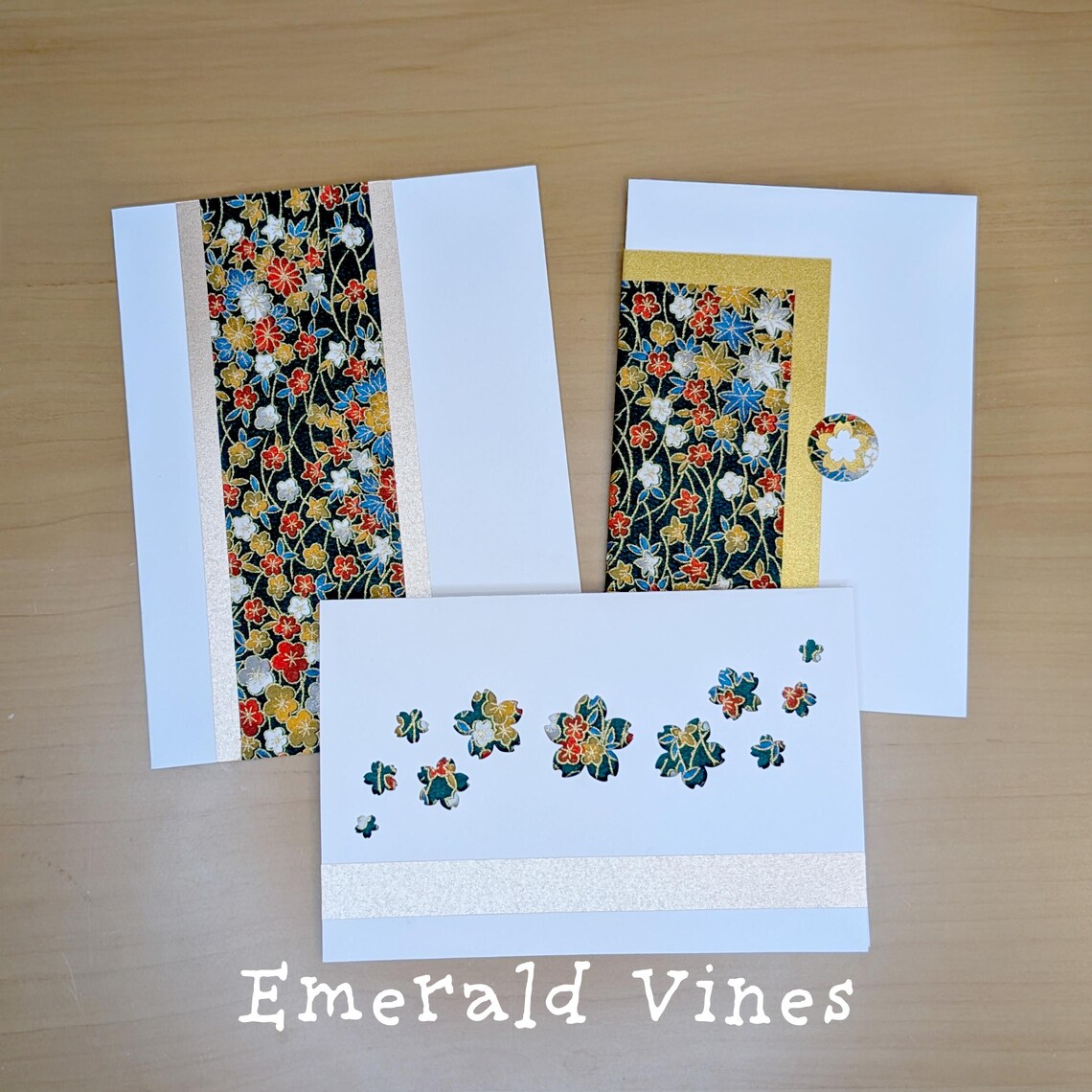 Handmade Washi Cards (set of 3) - Etsy