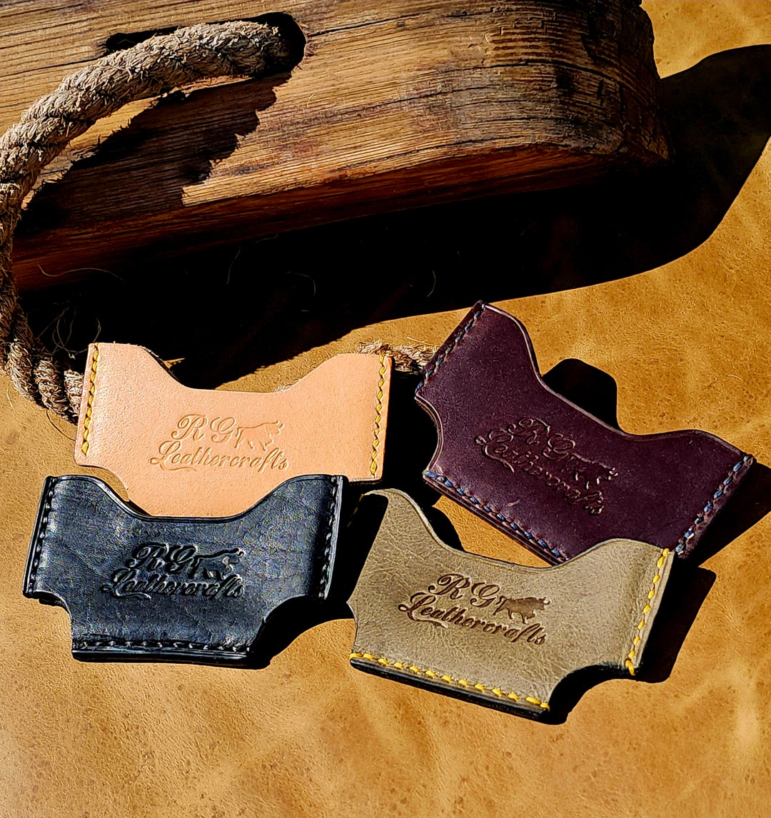 Horween Leather Micro Card Wallet - Etsy
