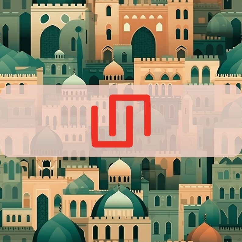 10 Seamless Middle Eastern Landscape Digital Transfer Paper, Adjustable ...
