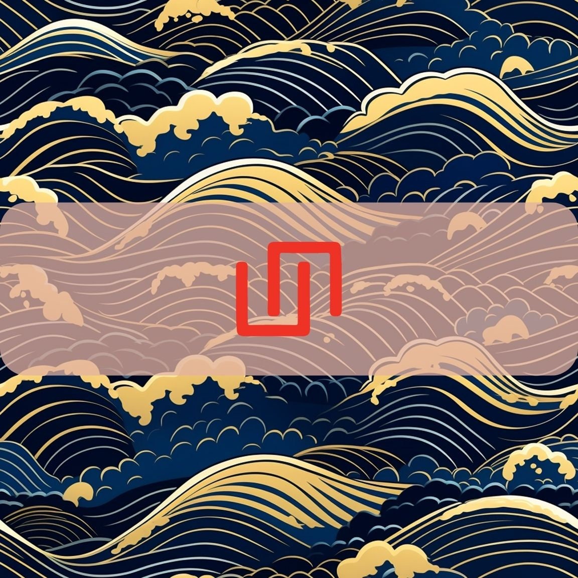 10 Seamless Ocean Wave Digital Transfer Paper, Adjustable Repeating ...