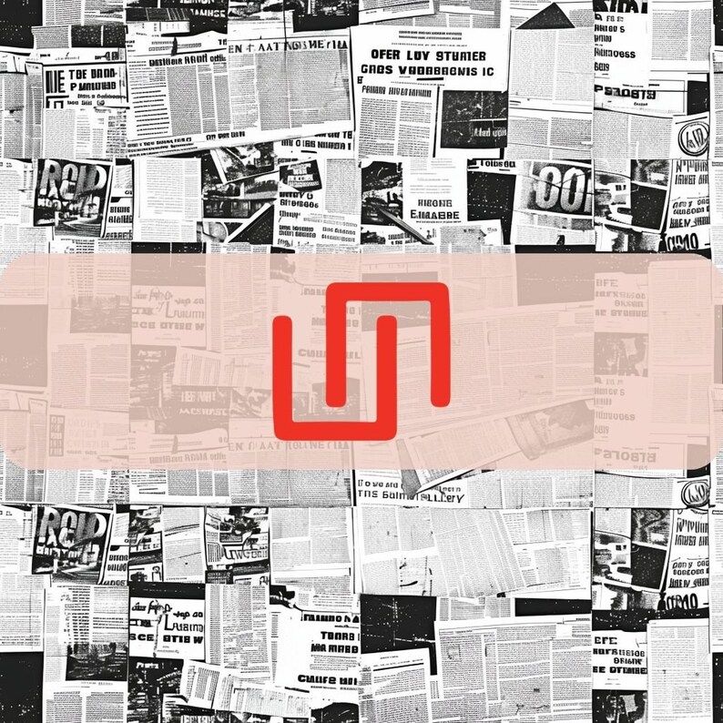 10 Seamless Newspaper Digital Transfer Paper, Adjustable Repeating ...