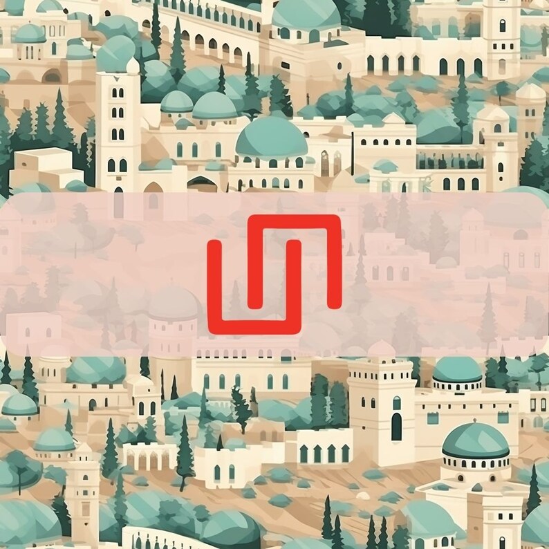 10 Seamless Middle Eastern Landscape Digital Transfer Paper, Adjustable ...