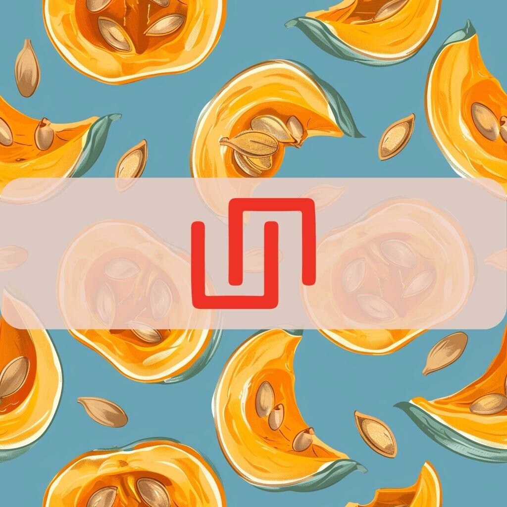 10 Seamless Pumpkin Seeds Digital Transfer Paper, Adjustable Repeating ...
