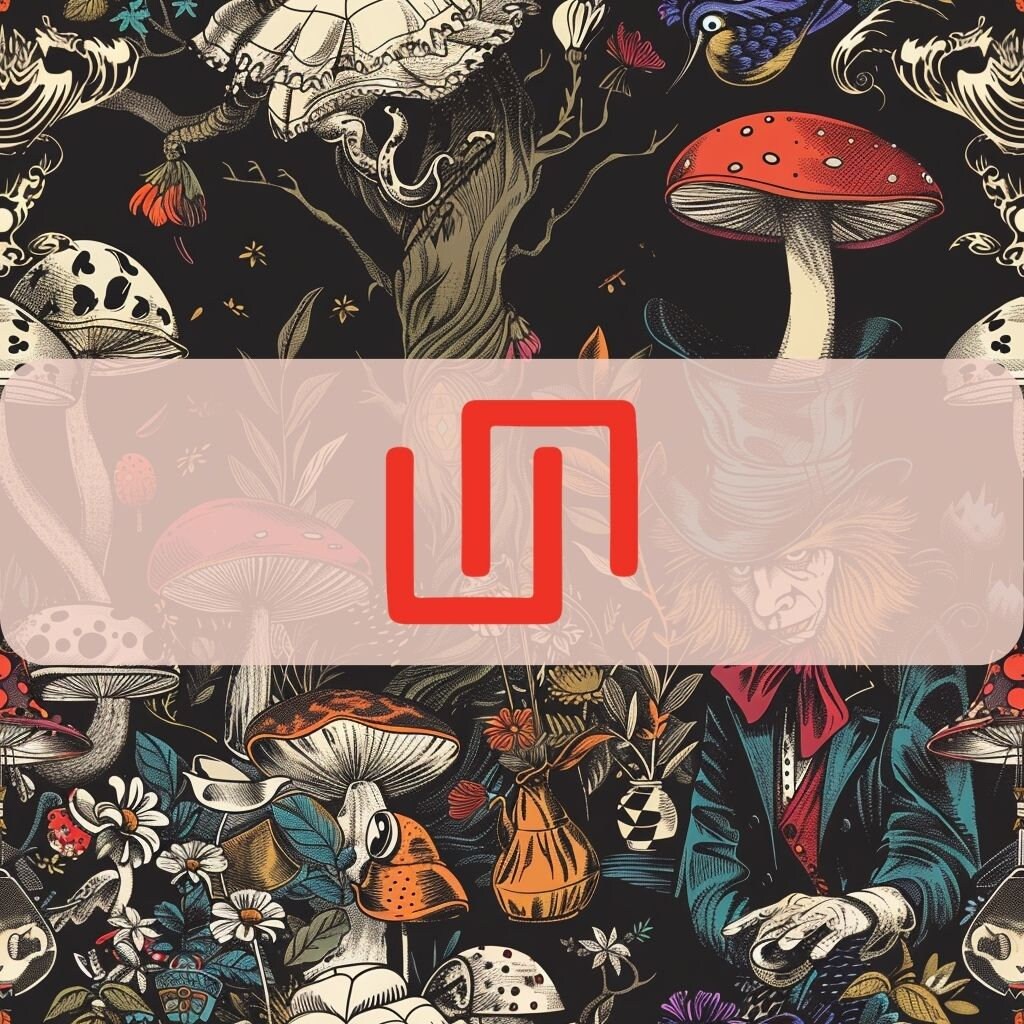 10 Seamless Mad Hatter Digital Transfer Paper, Adjustable Repeating ...