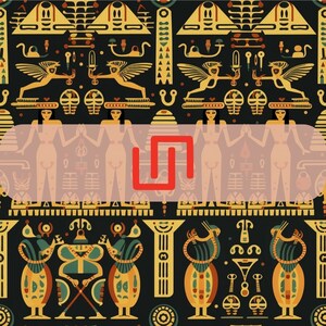 10 Seamless Egyptian Hieroglyphs Digital Transfer Paper, Adjustable ...