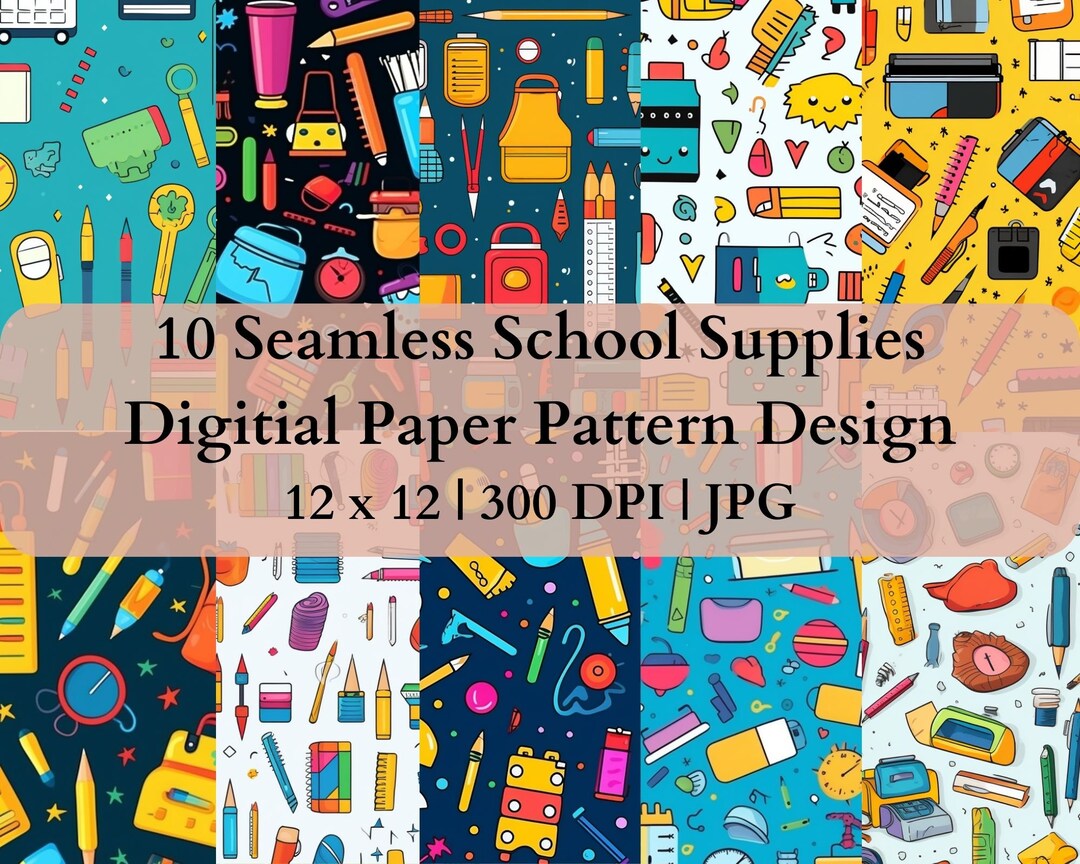 10 Seamless School Supplies Digital Transfer Paper, Adjustable ...