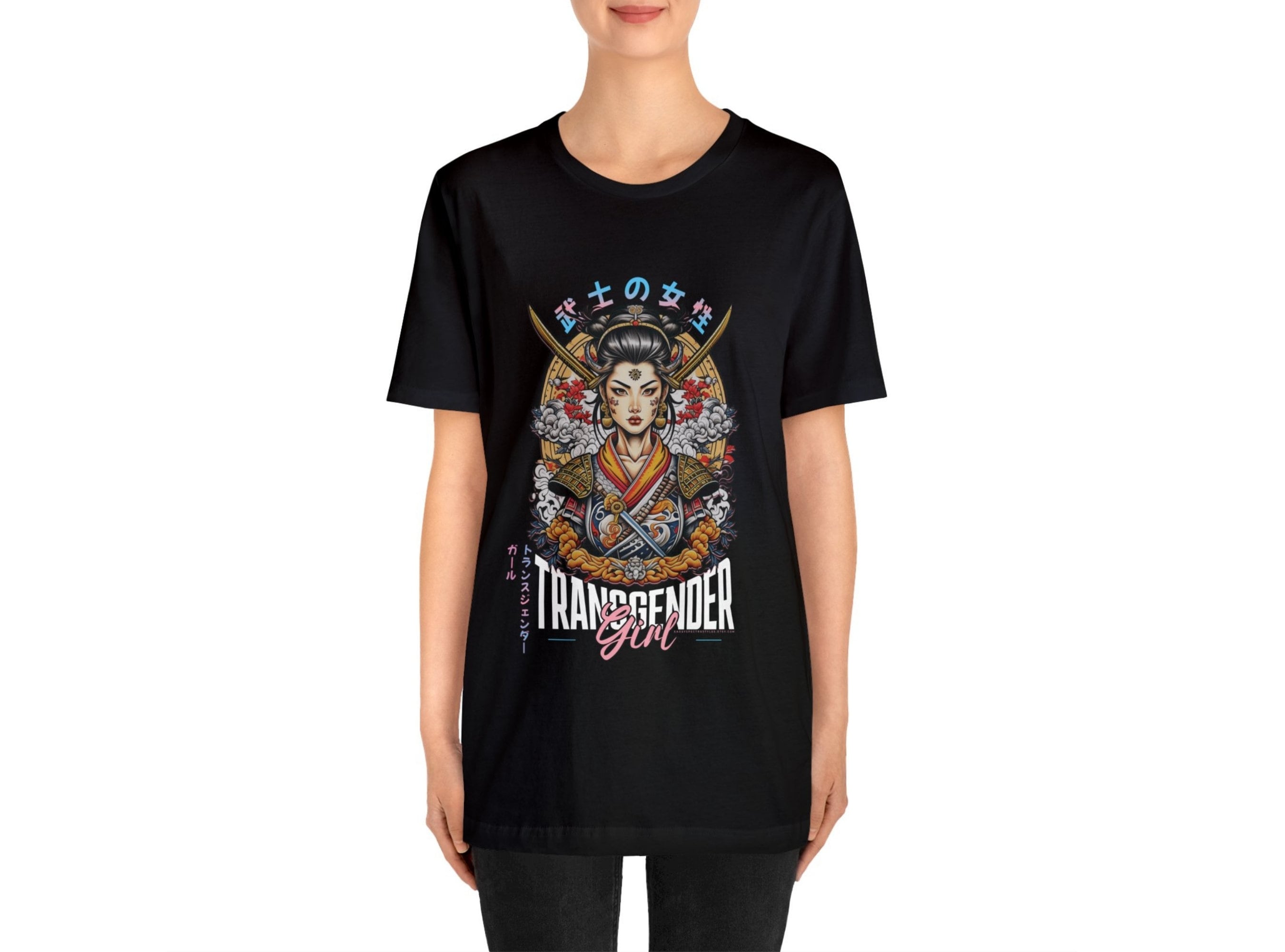 Transgender Samurai Girl Tee, Pride Streetwear - Etsy