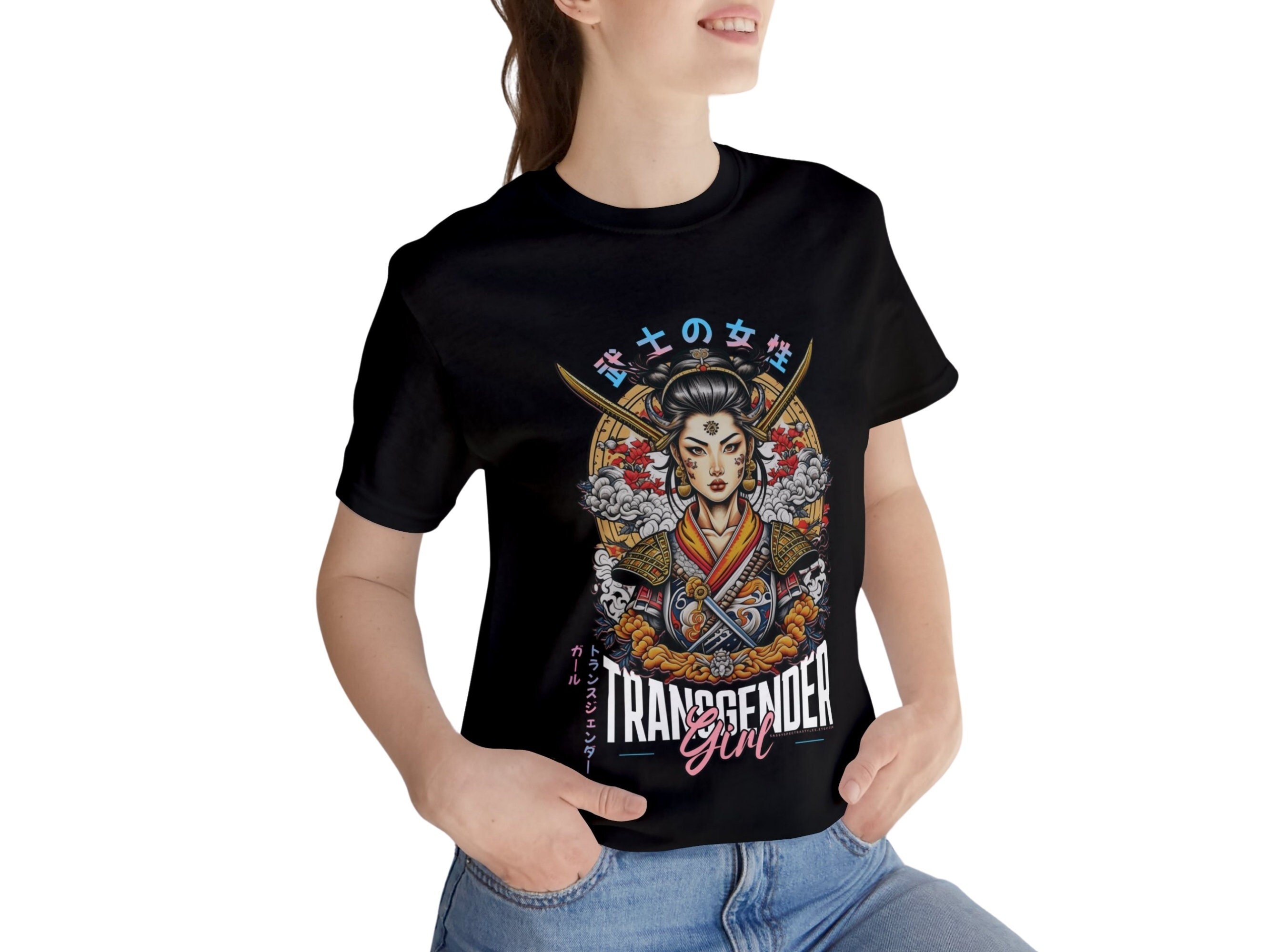 Transgender Samurai Girl Tee, Pride Streetwear - Etsy