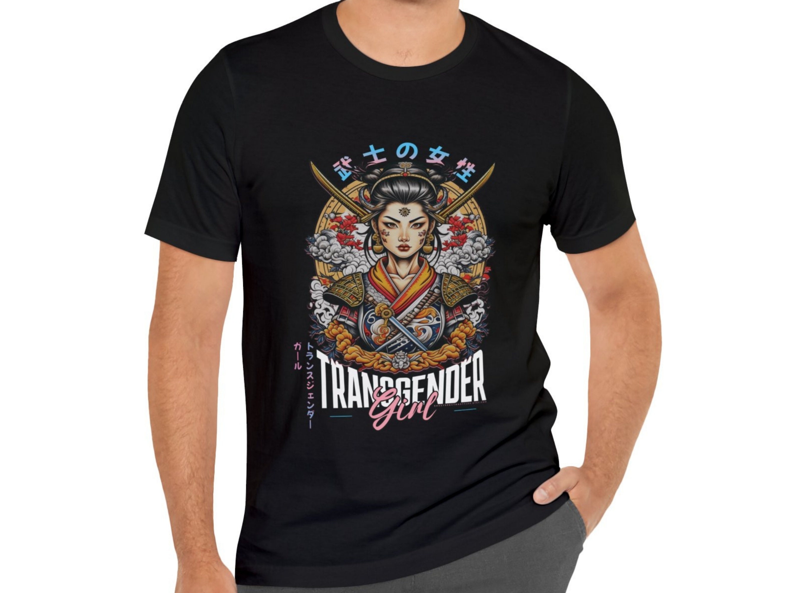 Transgender Samurai Girl Tee, Pride Streetwear - Etsy