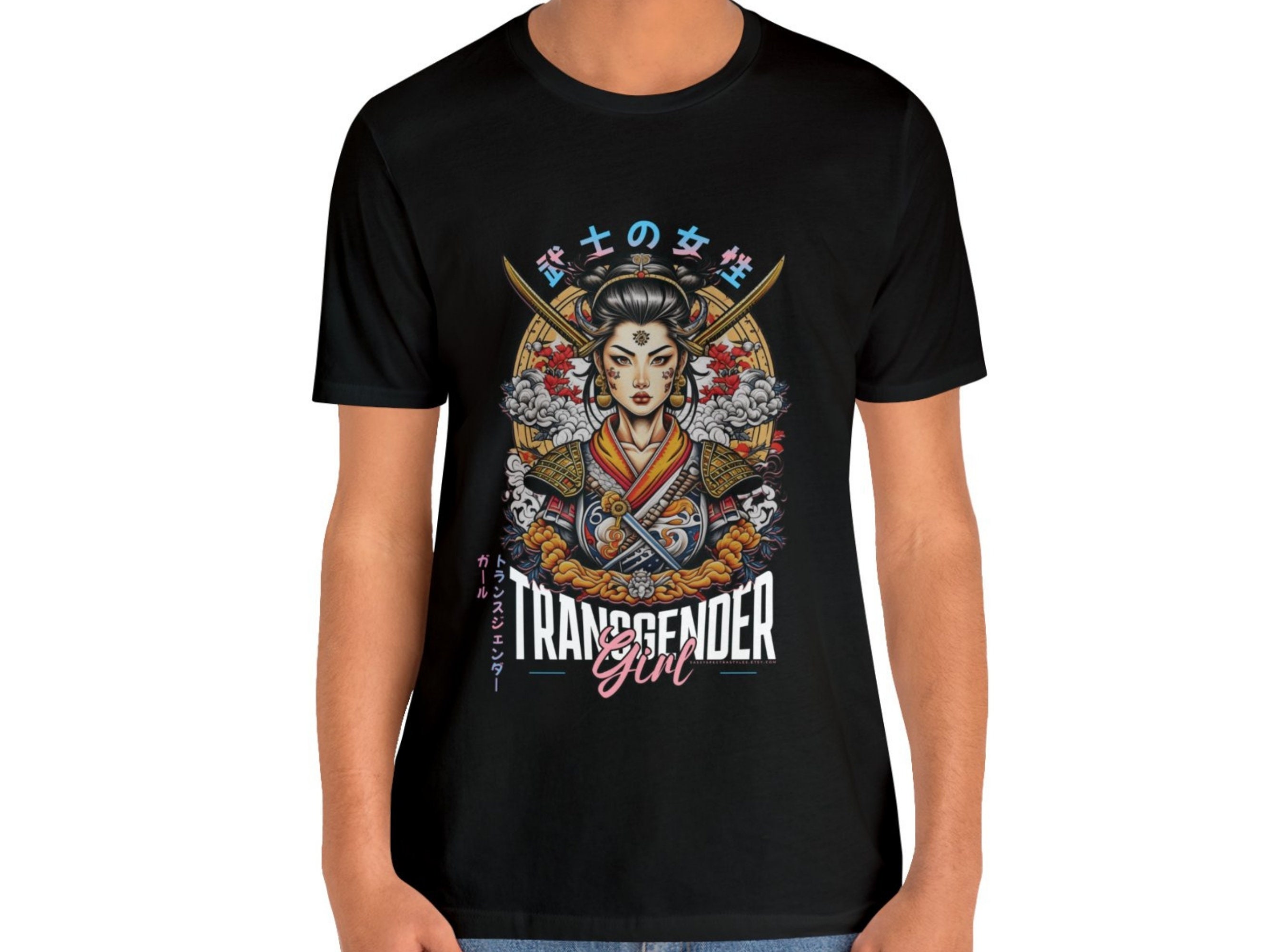 Transgender Samurai Girl Tee, Pride Streetwear - Etsy