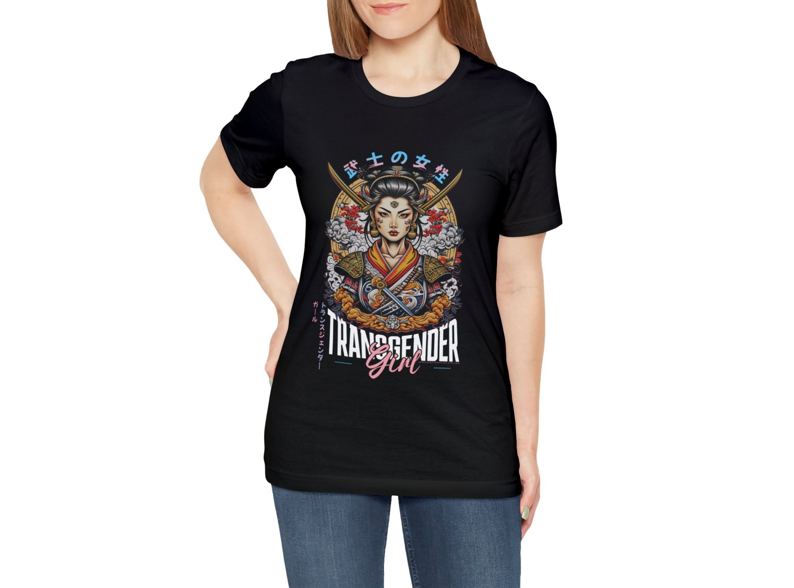 Transgender Samurai Girl Tee, Pride Streetwear - Etsy