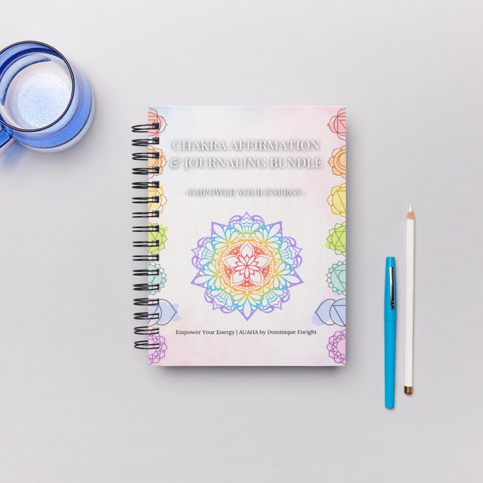 Chakra Affirmation and Journaling Bundle | 7 Chakra Affirmations and Reflections | A4 PDF and ...