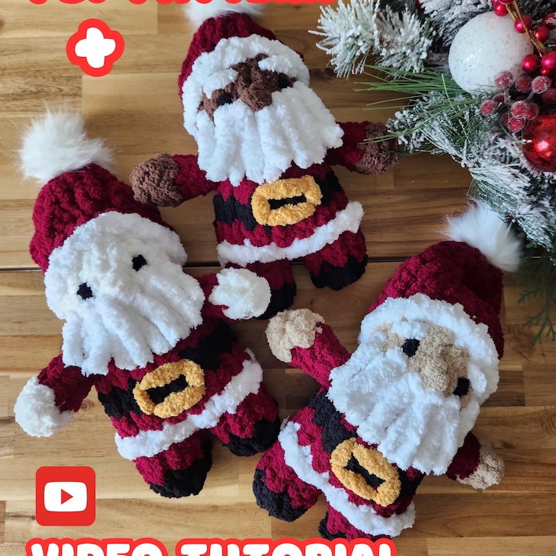Yarn Knit Santa Claus - Etsy