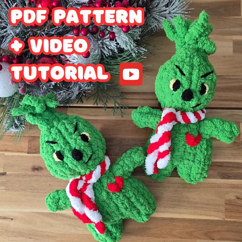 Grinch Crocheted Blankets - Etsy