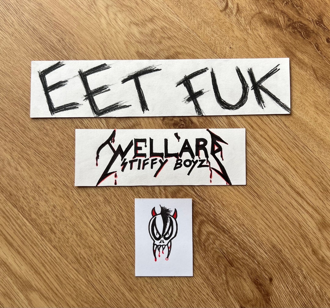EET FUK Sticker James Hetfield Guitar Sticker Metallica 1989 ESP Mx220 ...