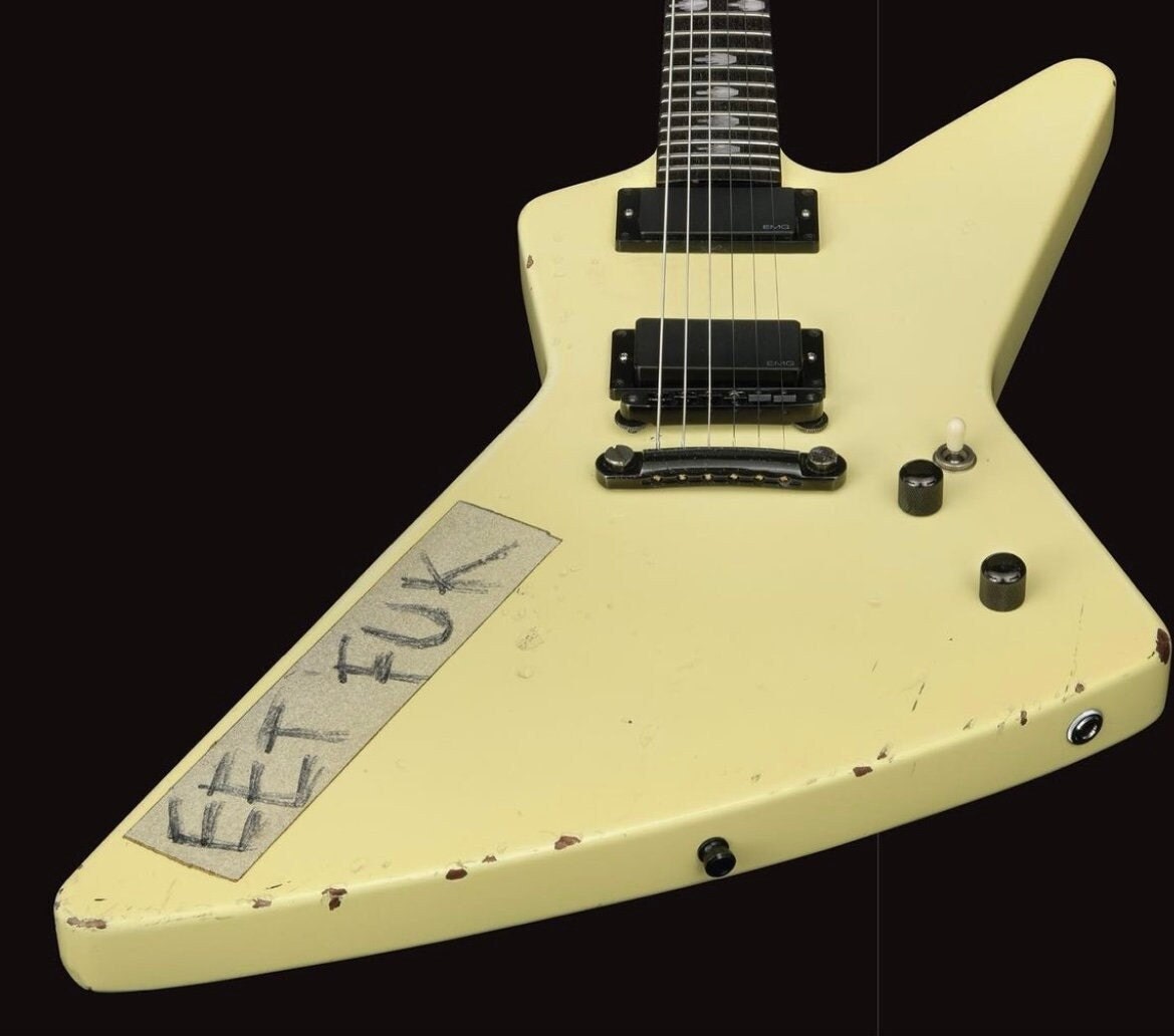 EET FUK Sticker James Hetfield Guitar Sticker Metallica 1989 ESP Mx220 ...