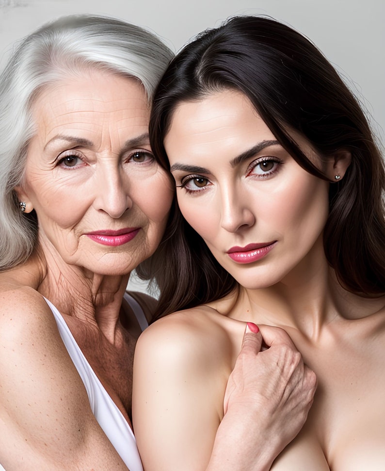 Erotic Granny And Young Girl Photography Captivating Illustrations Of