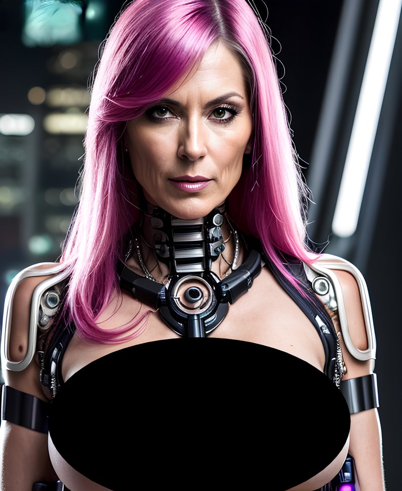 Erotic Cyberpunk Milf Photography Captivating Illustrations Of Mature