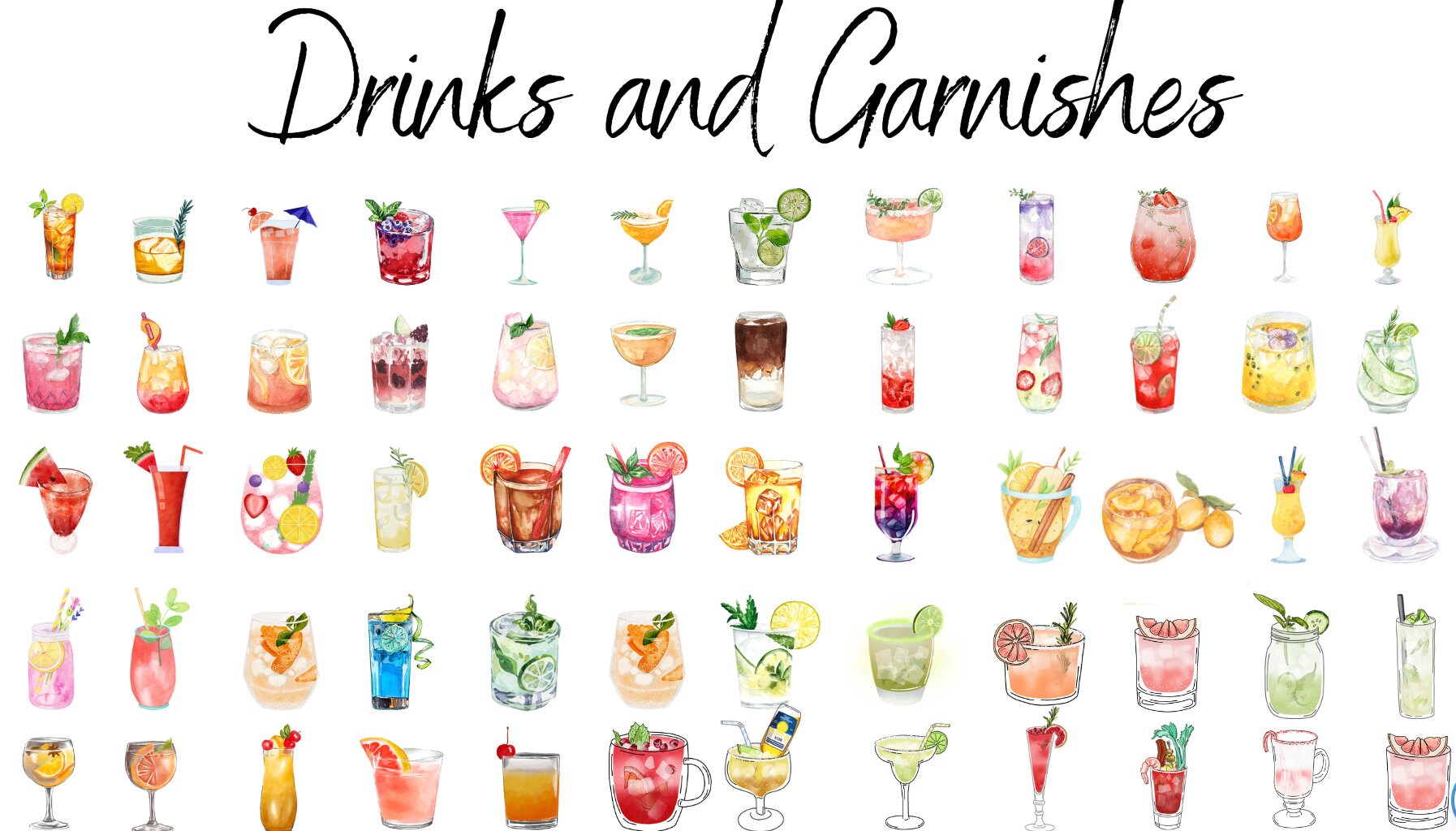 Signature Drink Bar Menu Template, Modern Editable Menu, Minimalist ...