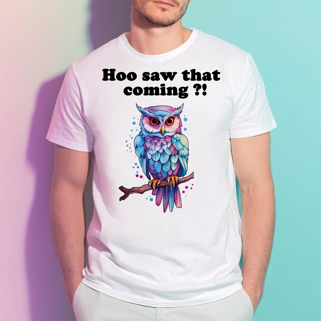 Eule T-Shirt mit Spruch – Lustiges Watercolour Design für ...