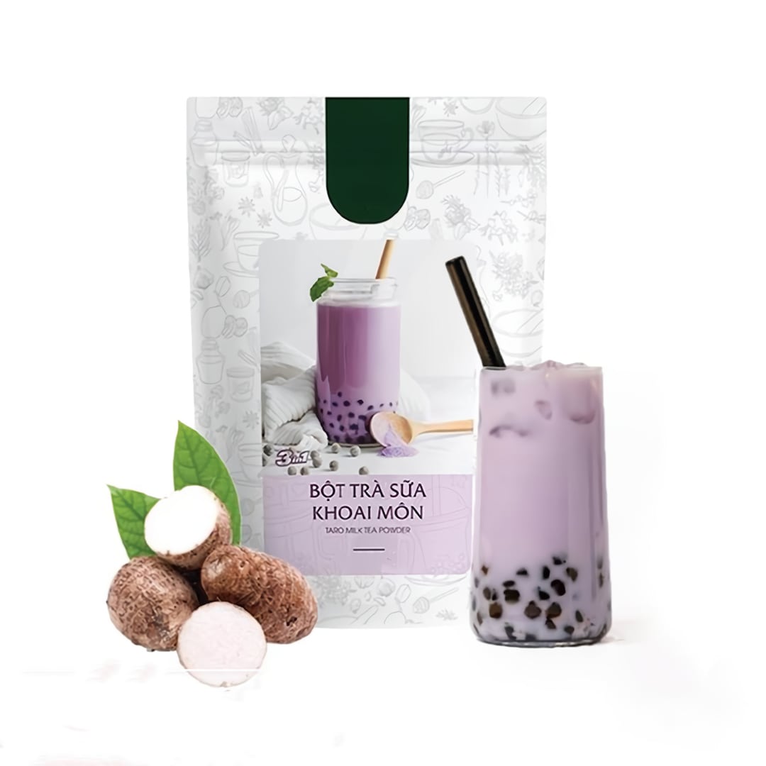 Taro Milk Tea Powder 250gr, Taro-flavored Bubble Tea Instant Powder ...