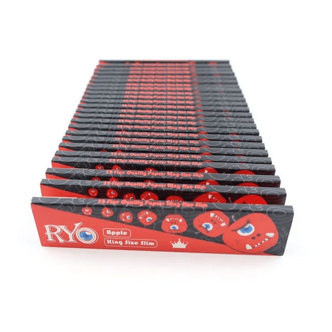 RYO Apple Flavored Rolling Papers King Size Slim 108mm 10 Packs - Etsy
