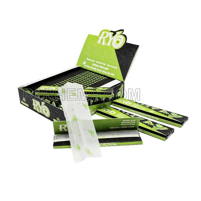 RYO Mint 10 Packs Flavored Rolling Paper King Size Slim 108mm 10 Packs ...