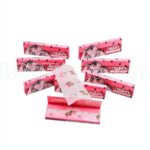 5 Packs moon Strawberry Flavored Rolling Papers 1.0 Size 50 Papers per ...