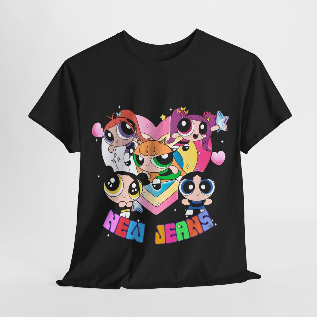Newjeans Powerpuff Tshirt, NJZ Tshirt, Kpop Tshirt, Newjeans Shirt, NJZ ...