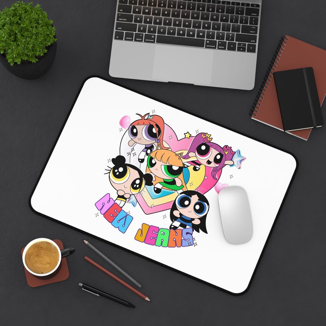Colorful Newjeans Powerpuff Girls Desk Mat - Cute Gaming Mat, Desk ...