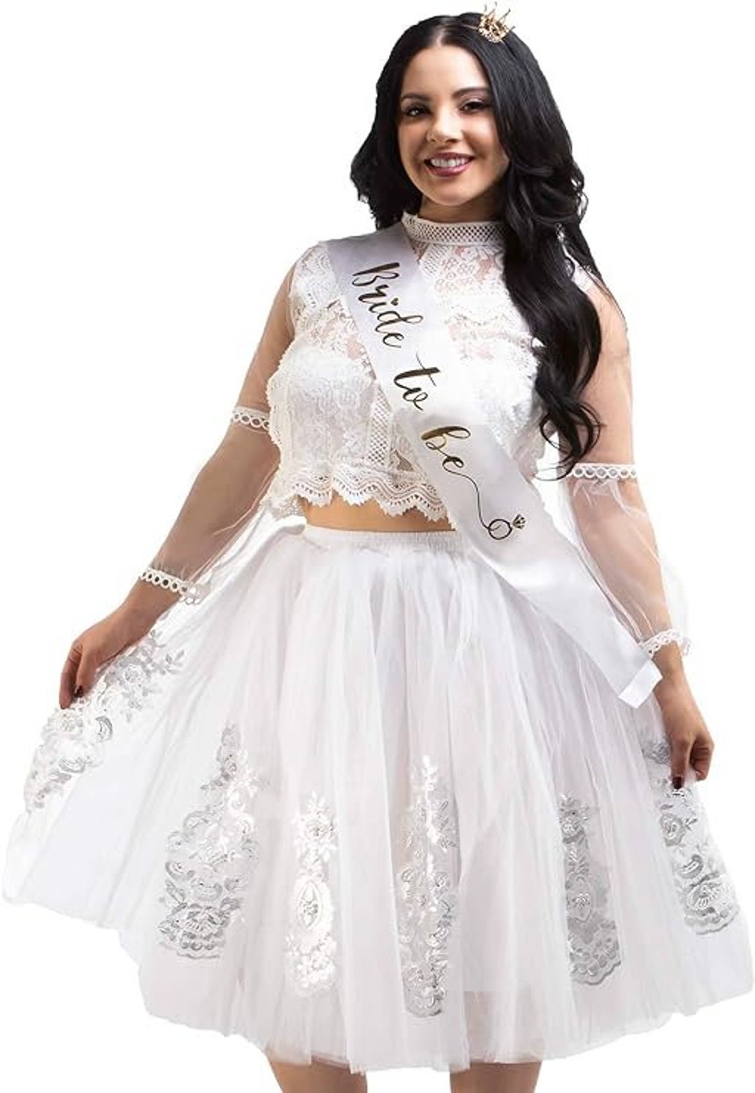 Bride-to-be Bridal Shower Outfit Dress and Bachelorette Party 3 Pc Gift ...