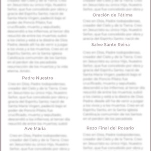Como Rezar El Rosario (tarjeta) - Etsy