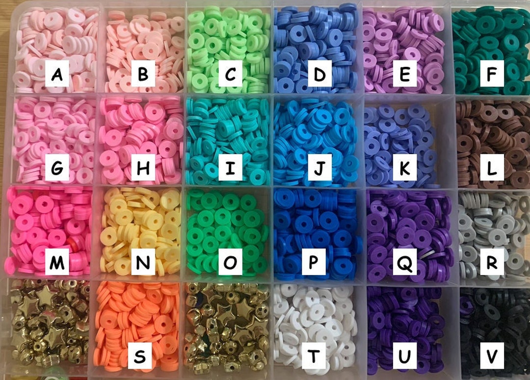 Custom Clay Bead Bracelet - Etsy