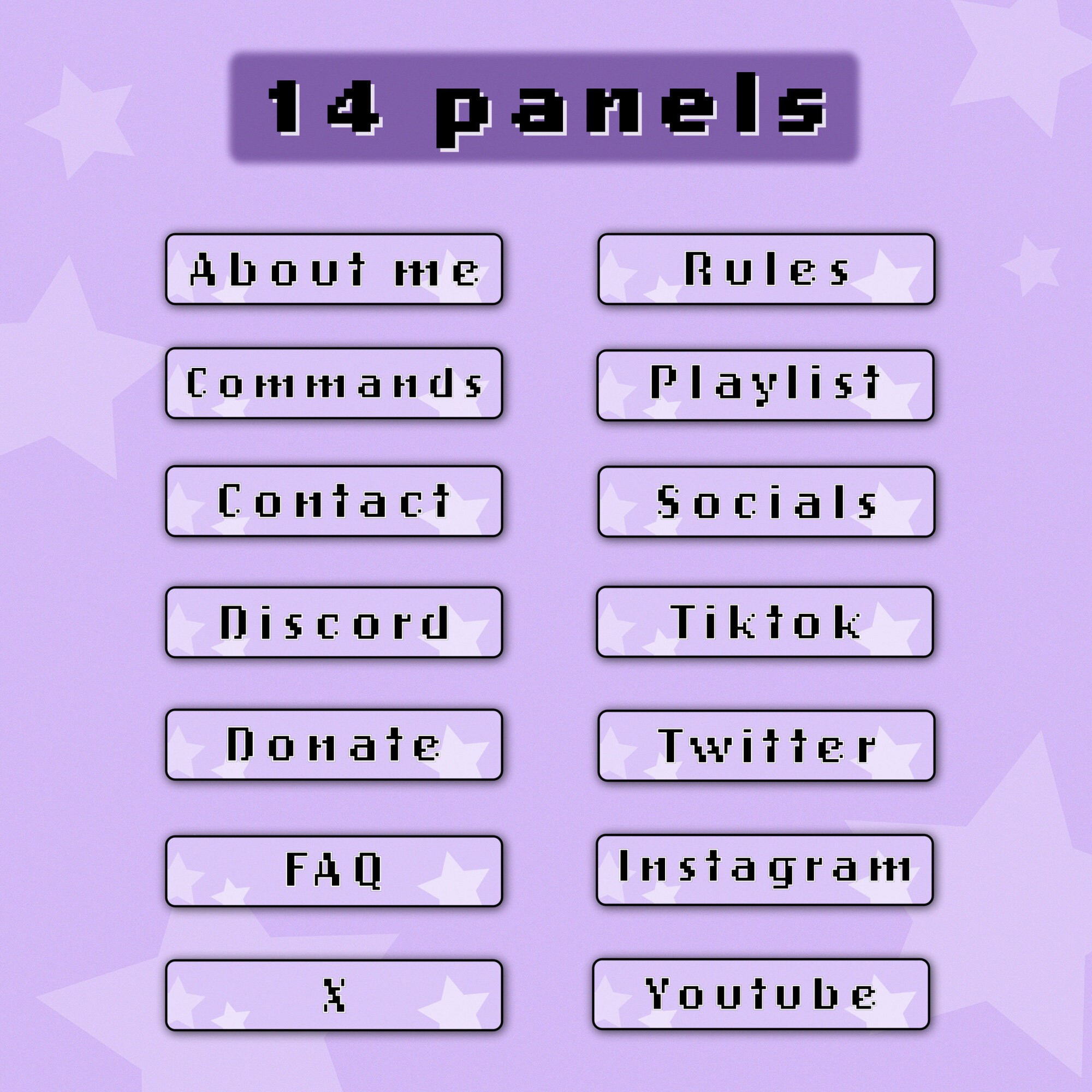 Y2K Purple Star - Animated Stream Scenes - Etsy
