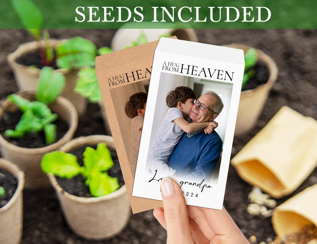 Photo Memorial Seed Packets/custom Seed Packet Memorial Favors/funeral ...