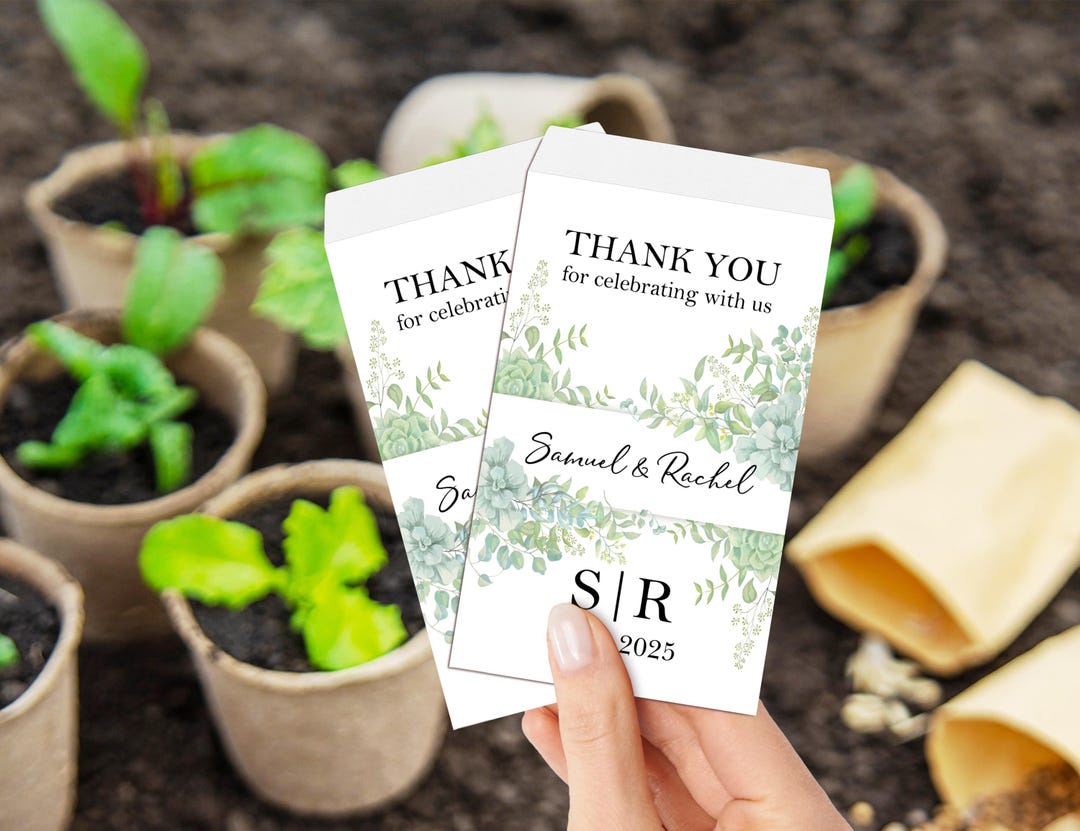 Personalized Seed Packet for Wedding, Seeds Included Custom Seed ...