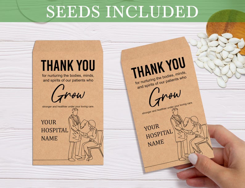 Thank You Wildflower Seed Packet, Custom Gratitude Seed Packets ...