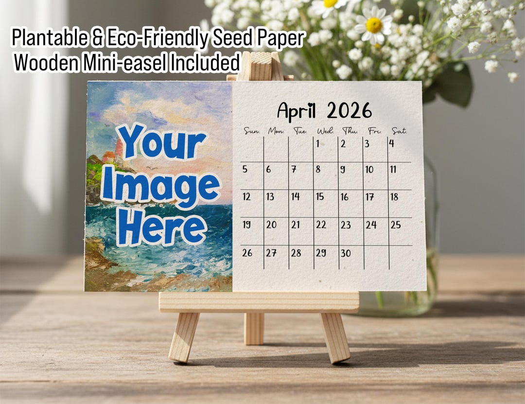 Bulk Plantable Seed Paper Calendar/custom Logo Desk Calendar for Nature ...