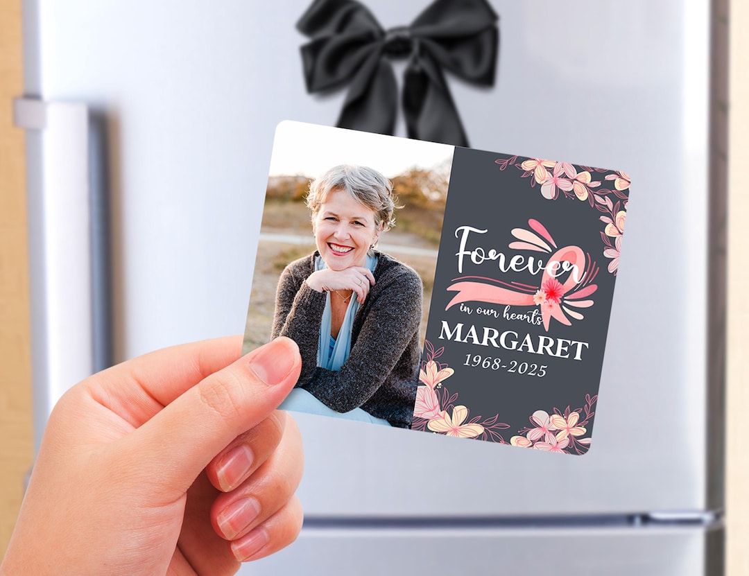 Photo Memorial Magnets/funeral Service Favors With Photo/custom Magnet ...