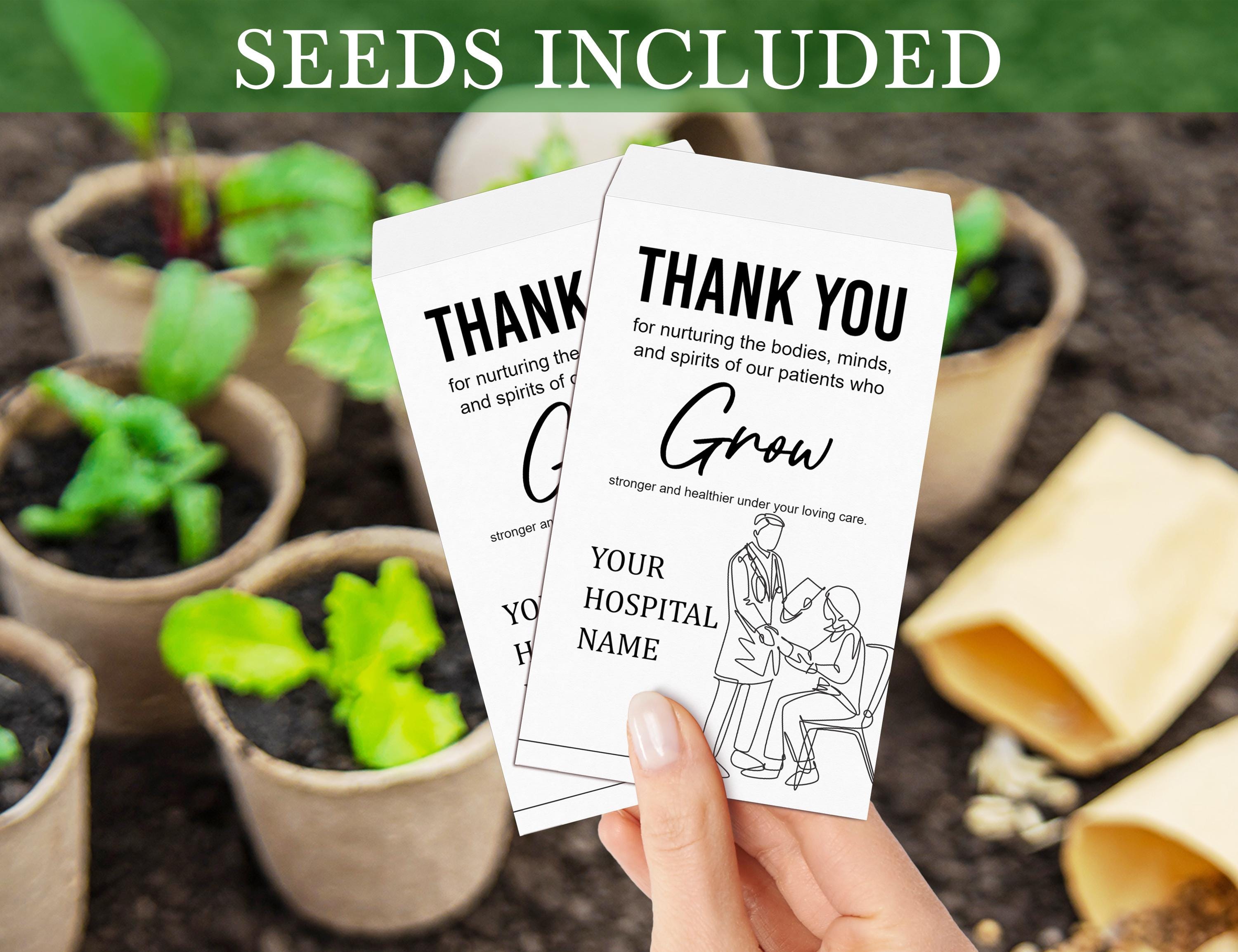 Thank You Wildflower Seed Packet, Custom Gratitude Seed Packets ...