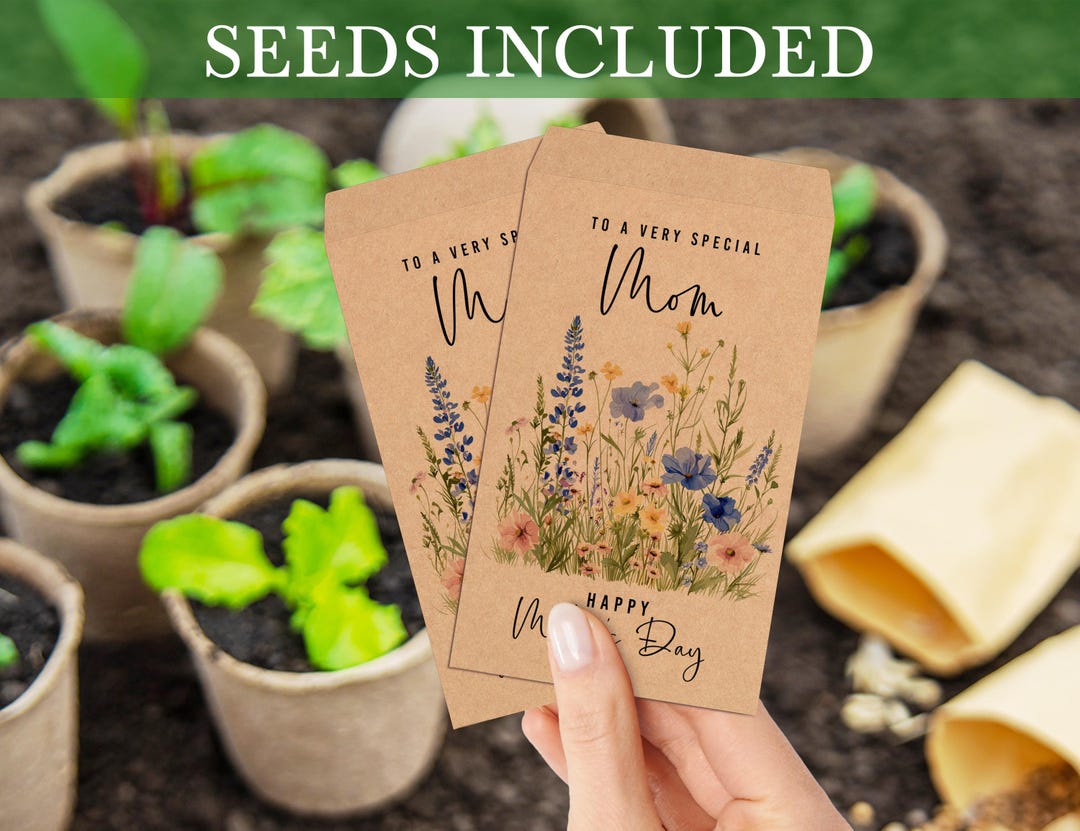 Personalized Seed Packets for Mother's Day Church Gifts/celebration Mom ...