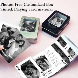 Playable Wedding Playing Card Wedding Guestbook Poker Card Photo Album ...