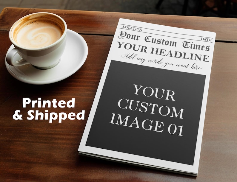 Custom Printed and Shipped Newspaper/custom Newspaper for Birthday, New ...