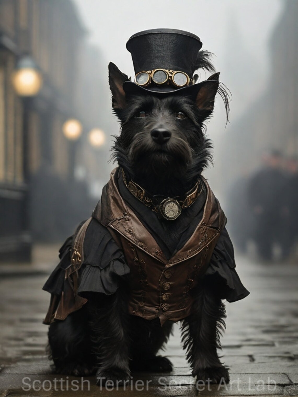 Scottish Terrier Scotty Poster AI Generated Art Dogs Gift Life Style ...